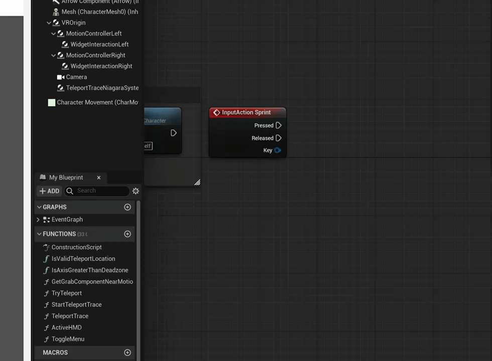 Adding smooth locomotion to your UE5 VR Project.