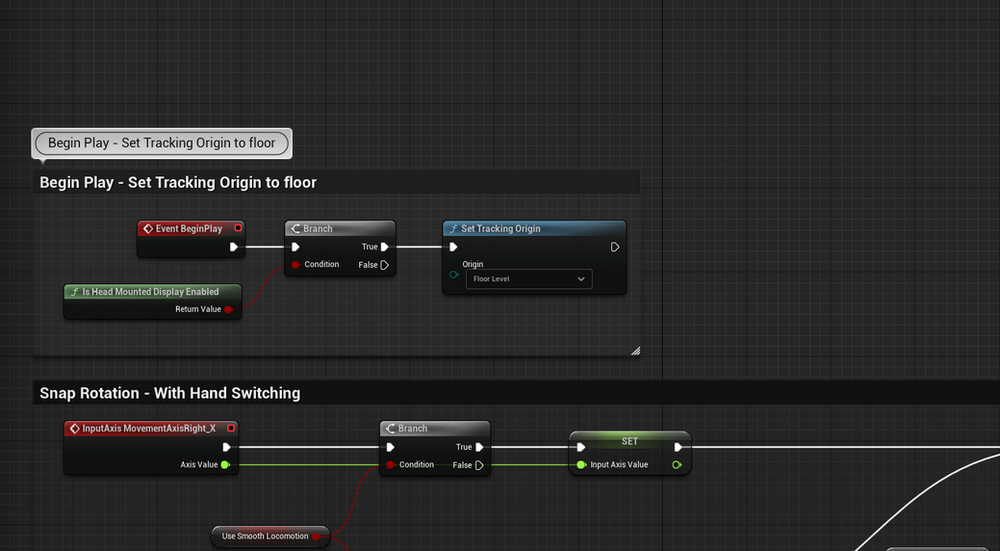 Adding smooth locomotion to your UE5 VR Project.