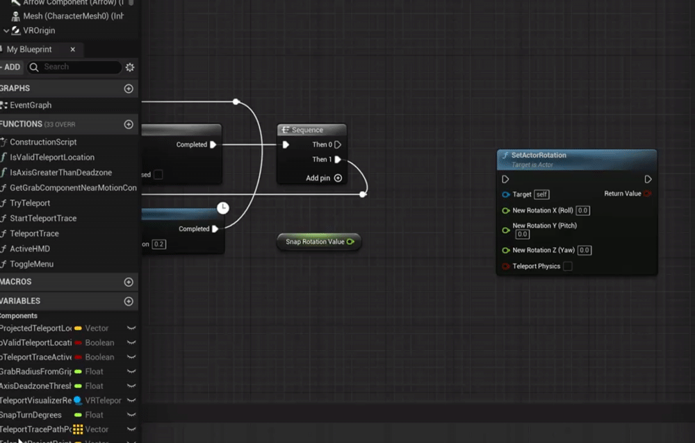 Adding smooth locomotion to your UE5 VR Project.