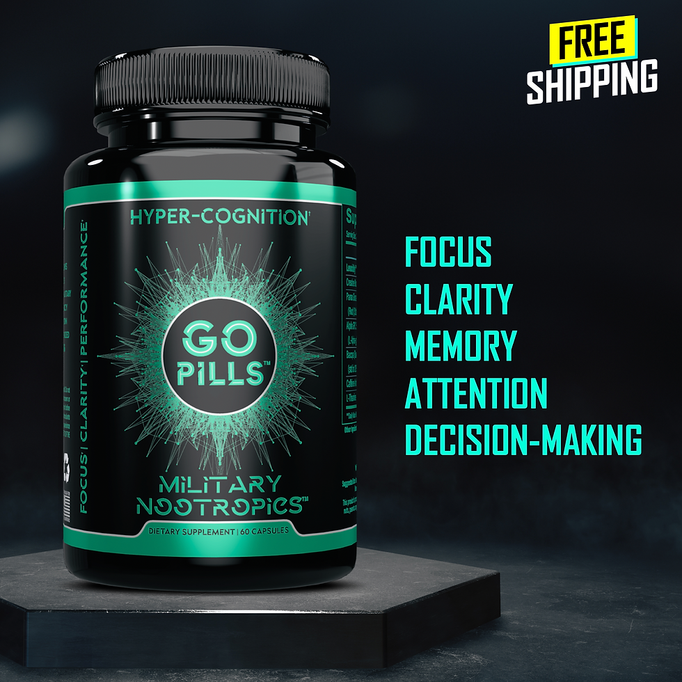 GO PILLS™ (30-day supply) | Military Nootropics