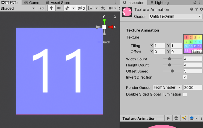 (UnityShader) Flipbook Texture Sheet Animation