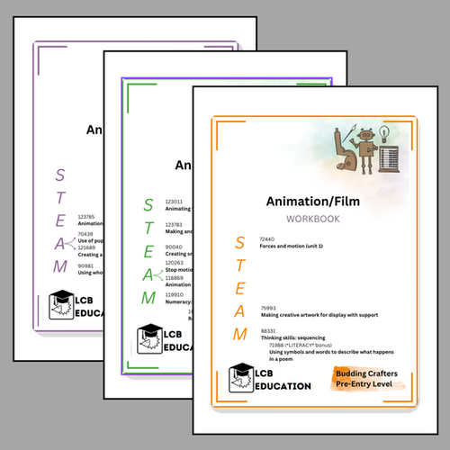 Animation Workbooks (Printed) | LCB Education