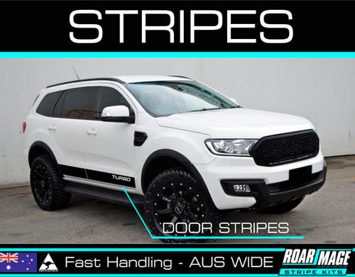 AM SIDE DOOR stripes decals stickers fits 2015-2021 Ford Everest | Roar ...