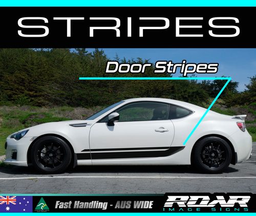 AM SIDE DOOR stripes decals stickers fit 2012-2020 Subaru BRZ Toyota 86 ...