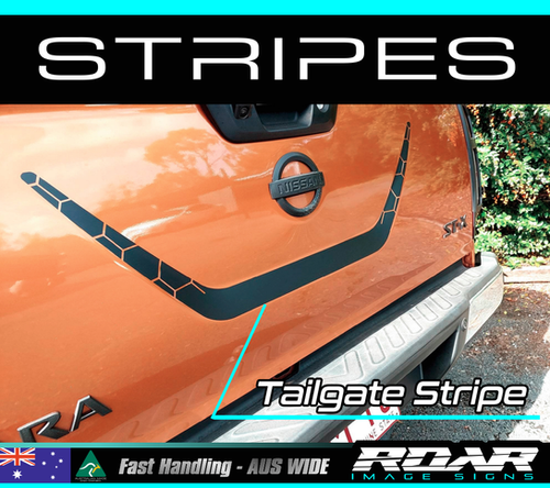 AM Hex TAILGATE Stripe fit NP300 Nissan Navara 2015-2020 decals ...