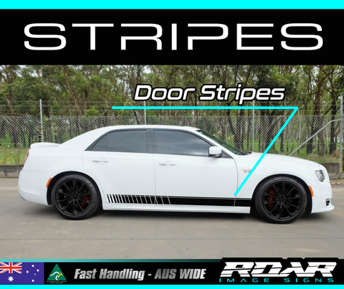 AM DOOR Side Stripes fit 2004-2023 CHRYSLER 300 300C decals stickers ...