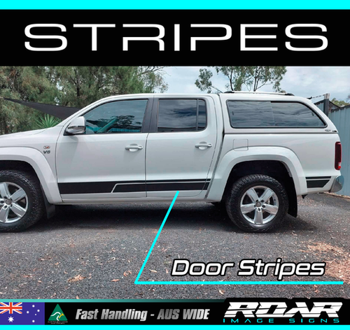 2011-2022 VW Volkswagen AMAROK side DOOR & TUB stripes decals stickers ...