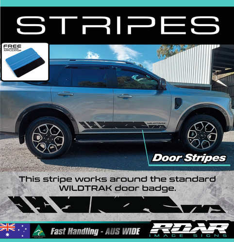 AM SIDE DOOR stripes decals stickers fits 2022 - 2025 Ford Everest ...