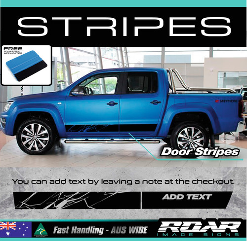 AM SIDE DOOR STRIPES fit 2011-2022 VW VOLKSWAGEN AMAROK stickers decals ...