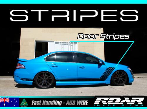 AM HEX Door stripes fit FORD FG Sedans side decals stickers XR6 XR8 FPV ...