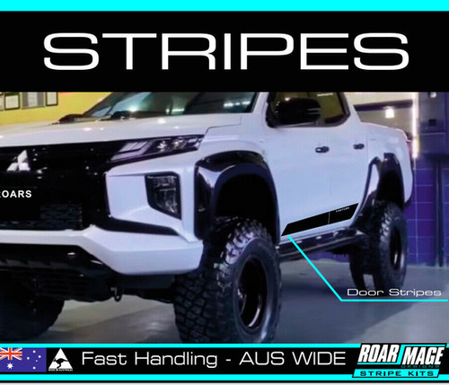 AM door stripes fit 2015-2021 MITSUBISHI Triton decals stickers MQ 4x4 ...