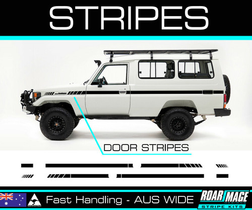 AM side Door STRIPES Fit TOYOTA Landcruiser 70 75 series TROOPY decals ...