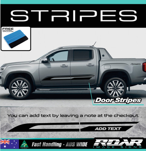 AM SIDE DOOR STRIPES fit 2023-2025 VW VOLKSWAGEN AMAROK stickers decals ...