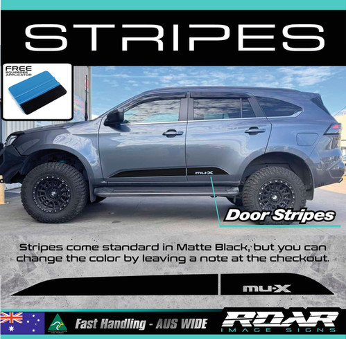 AM side door stripes fit 2021-2025 Isuzu MU-X decals stickers kit MUX ...