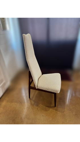 1960's High Back Accent Chair with Brand New Upholstery | Dsr Mid ...