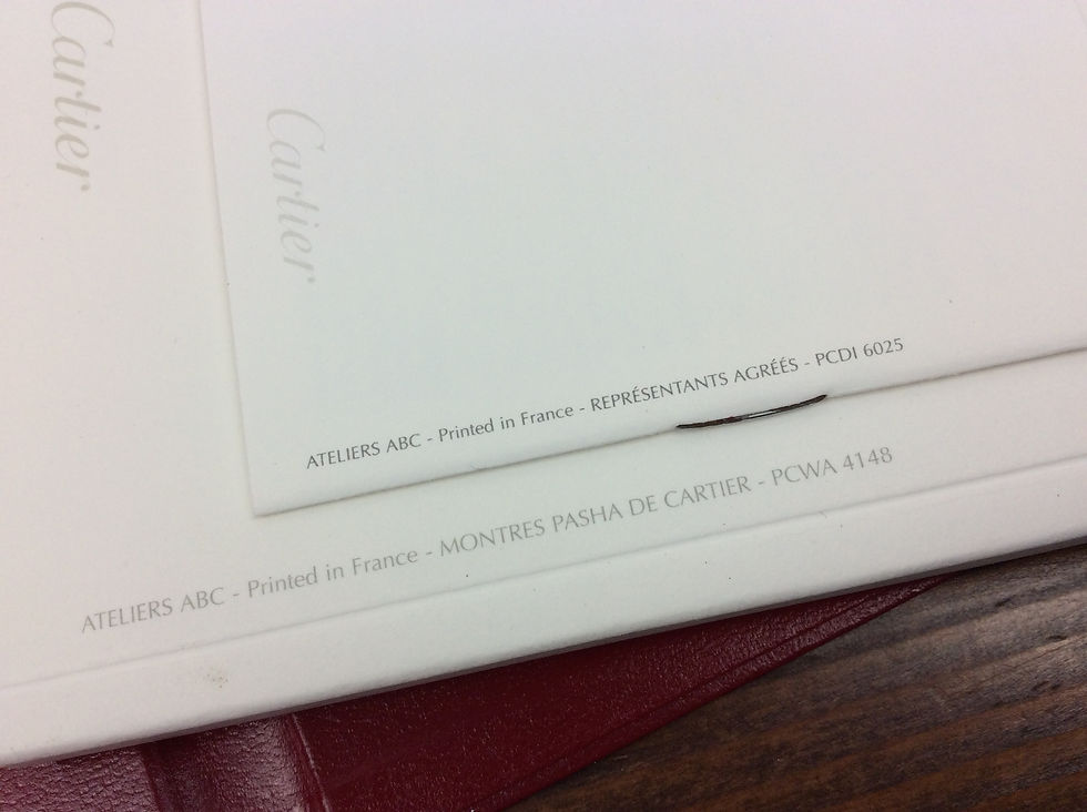 Cartier PCWA 4148 Manual Booklet + Holder