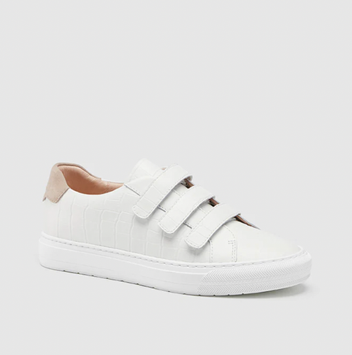 FRANKIE4 - Archer White Croc Emboss | foot-body-sole