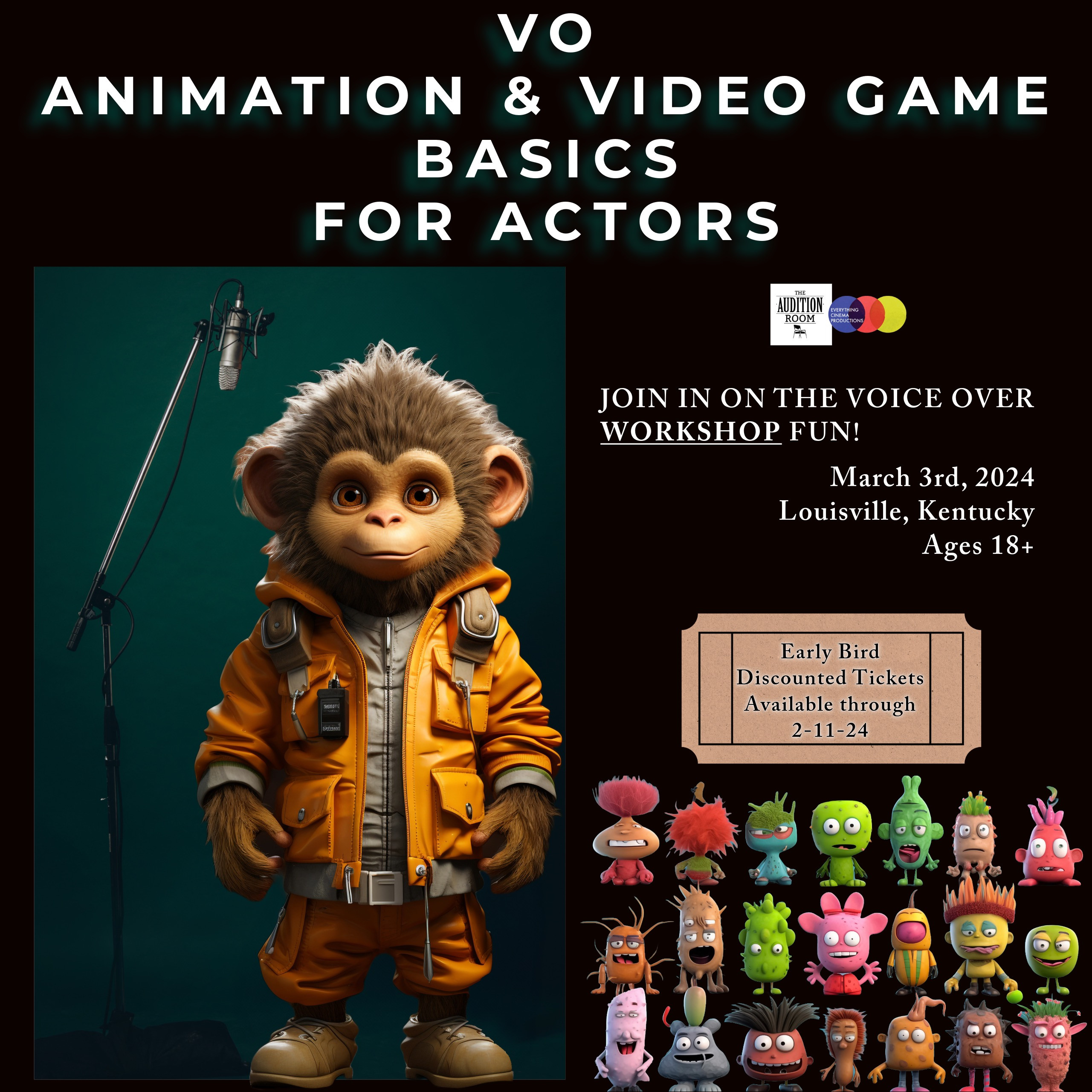 Animation & Video Game Voice Over Workshop | The Audition Room