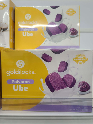 Goldilocks Ube Polvoron 24pcs/pack | Chris Mart