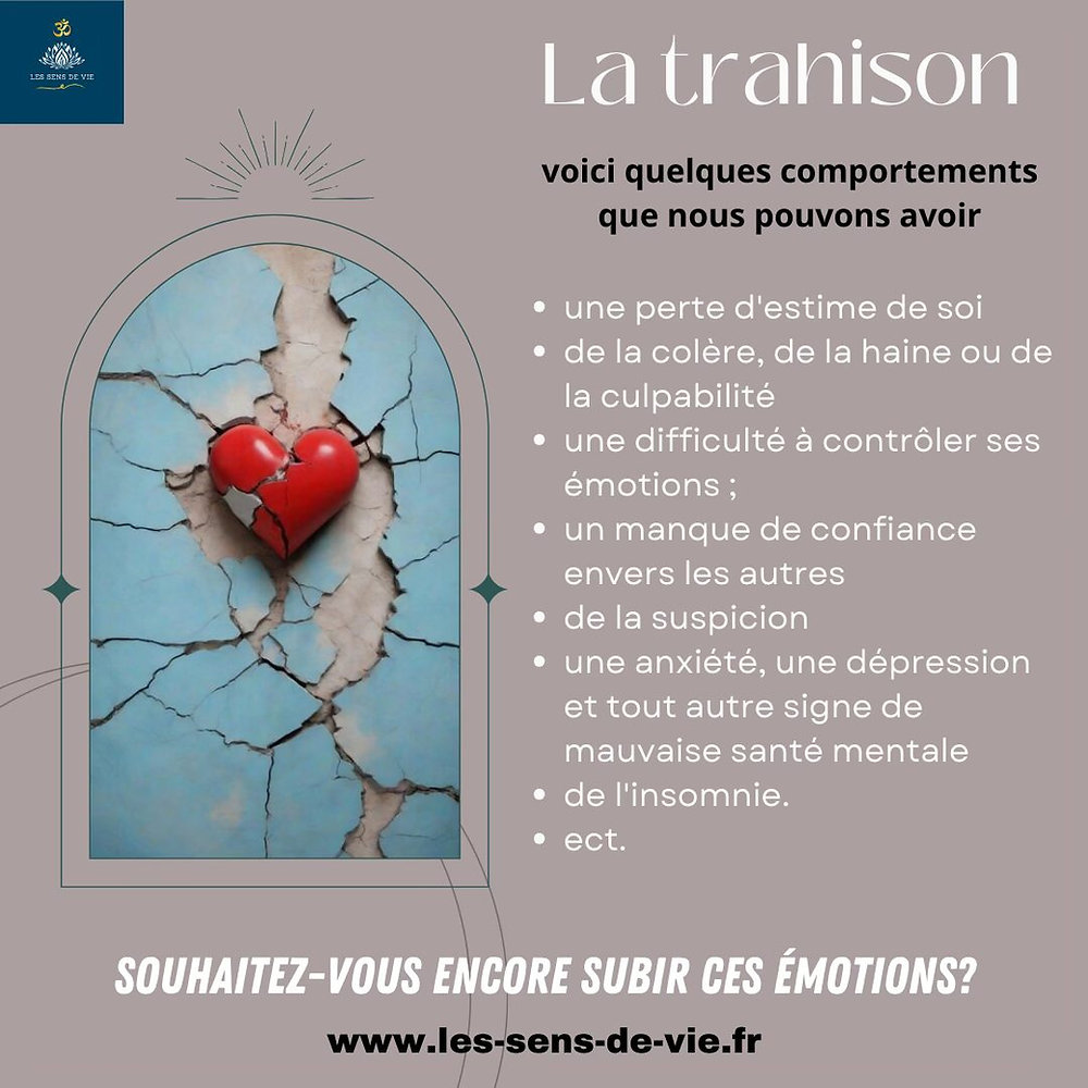 LA BLESSURE DE TRAHISON