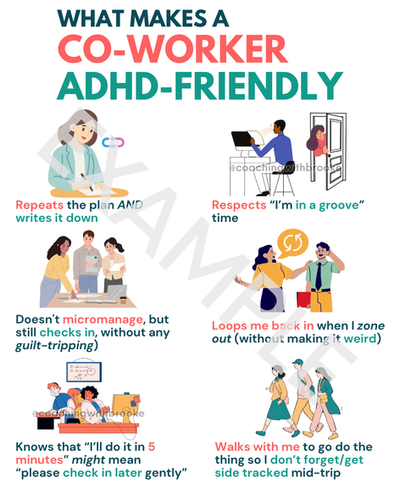 What Makes a Co-Worker ADHD-Friendly | Coaching With Brooke