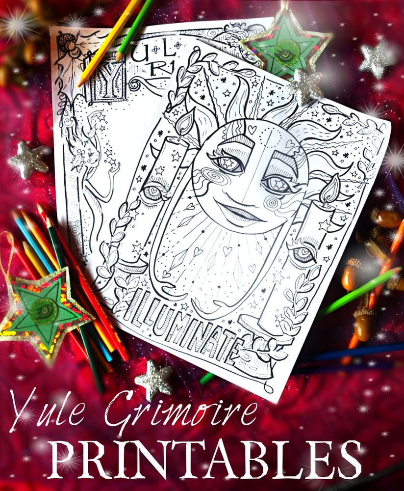Yule Grimoire Prompts and Printables