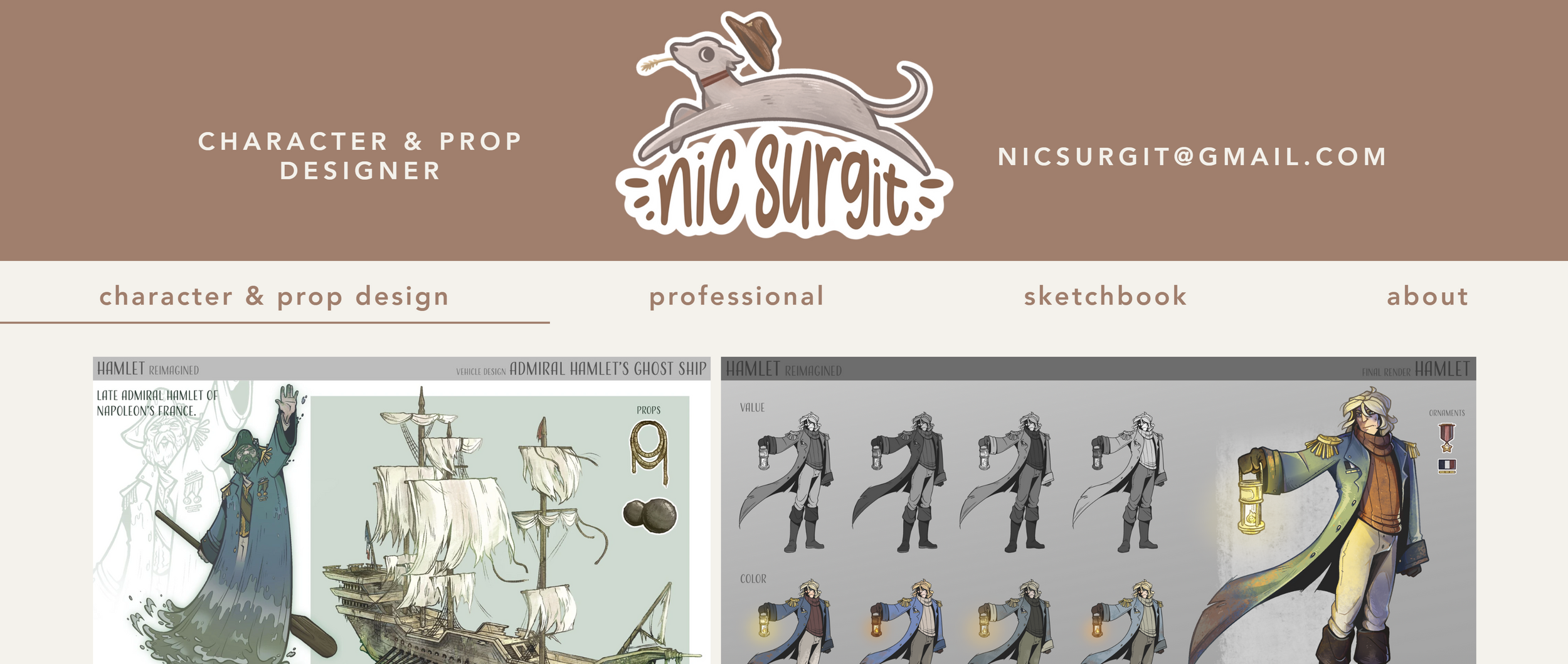 character & prop design | nic surgit's work