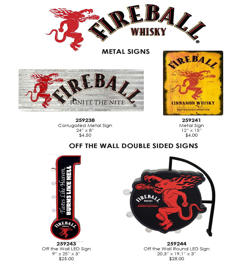 Fireball Whiskey Label Dimensions