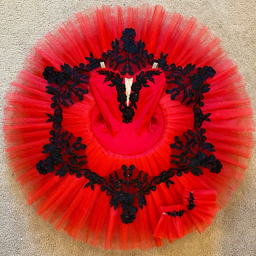RTW - Red tutu with black details | etudesdancewear