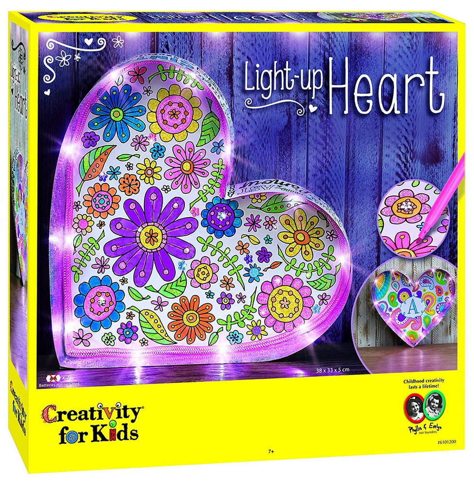 Creativity for Kids Light Up Heart Marquee