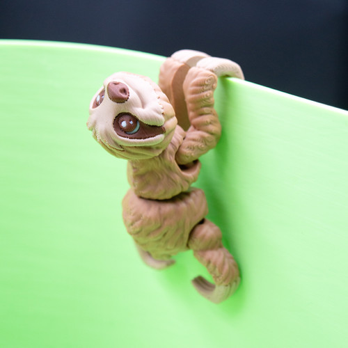 Tiny Sloth | 3D Printed Articulated Model | Potshot's