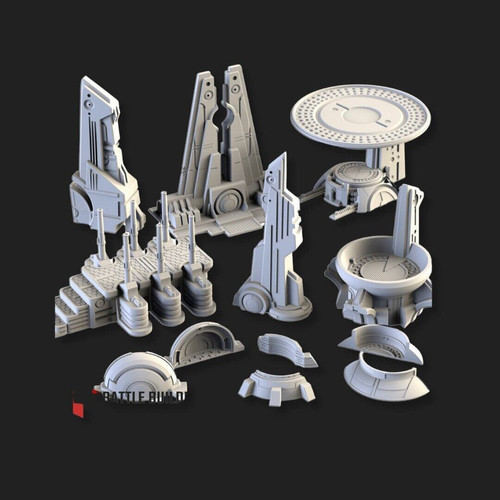 Xenos Scenery Terrain (Set 3) | Scenery / Terrain | 3D Printed | FDM ...