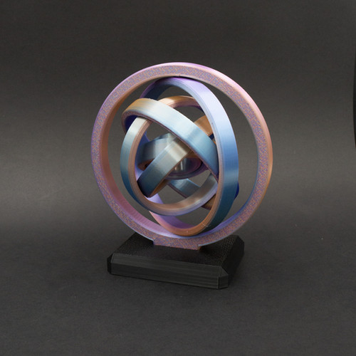 Desktop Gyroscope | 3D Printed Kinetic Motion Display | Potshot's