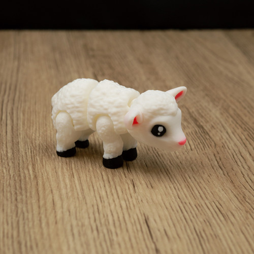 Small Flexi Lamb Model | 3D Printed Articulating Sheep | Potshot's