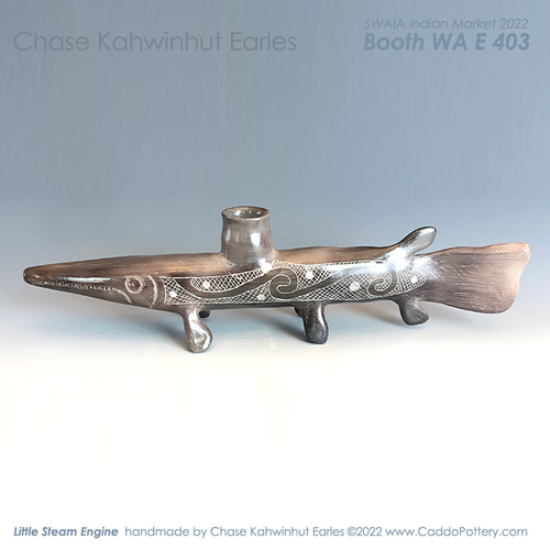 Little Steam Engine - Alligator Gar Fish Effigy | Caddo Pottery