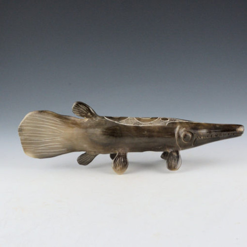 Caddo Alligator Gar Fish Effigy | Caddo Pottery
