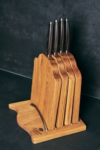 Secret-Knife Set - Handgefertigt mit naturbelassener Holzstruktur ...