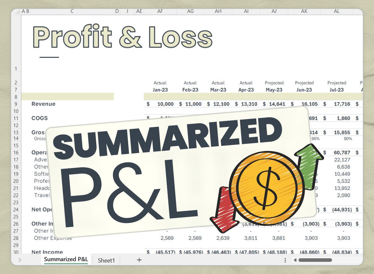 Summarized P&L | Model Wiz