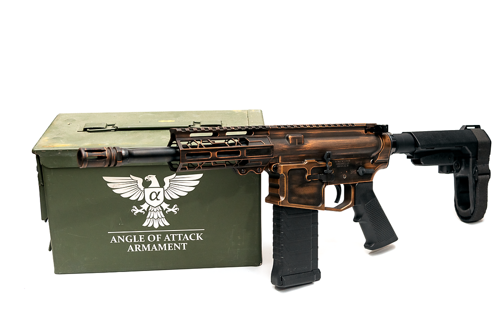 5.7 x 28mm AR Pistol with 8" CMMG barrel & bolt | Angle of Attack ...