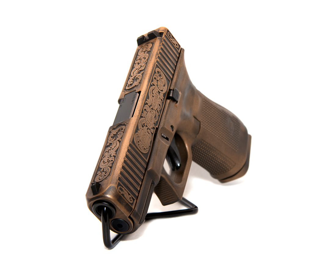 glock-19-with-custom-scrolls-and-cerakote