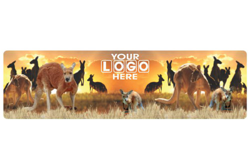 3D Bumper Sticker - Red Kangaroo at Sunset | ASM Eclipse