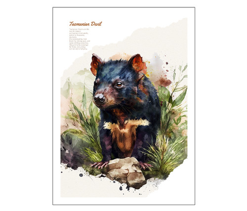 Tasmanian Devil - Cotton Tea Towel | ASM Eclipse