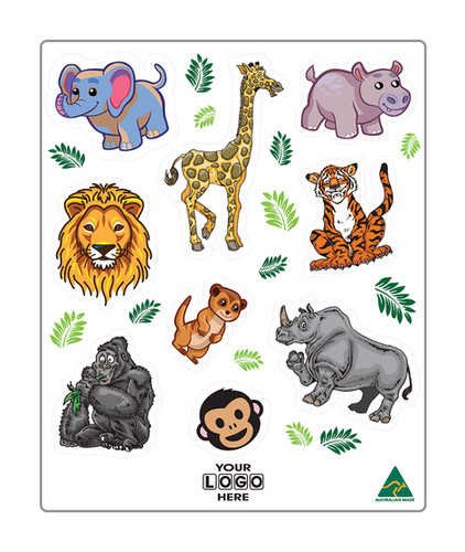 Zoo Animals Sticker Sheet | ASM Eclipse