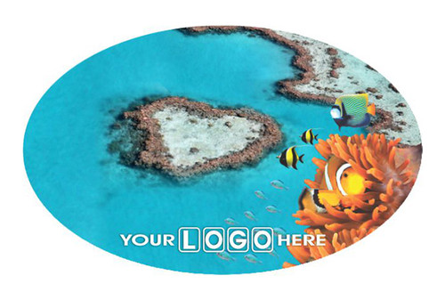 3D Oval Sticker - Heart Reef | ASM Eclipse