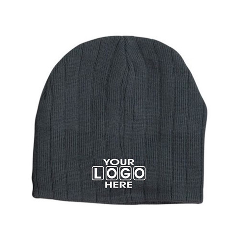 Cable Knit Beanie with Fleece Headband | ASM Eclipse