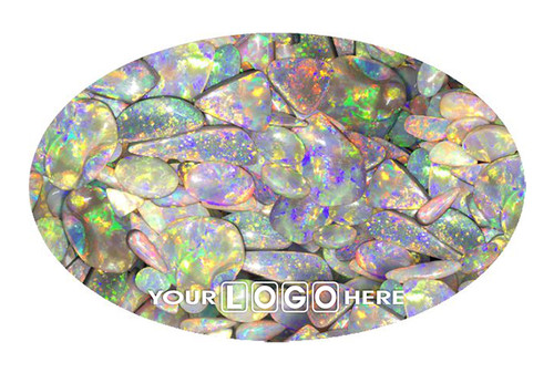 3D Oval Sticker - Opals | ASM Eclipse