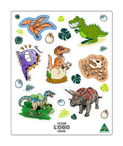 Dinosaur Sticker Sheet | ASM Eclipse