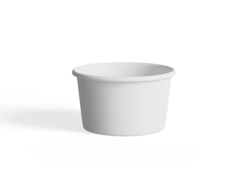 Kraft and white paper bowls | L’albatros