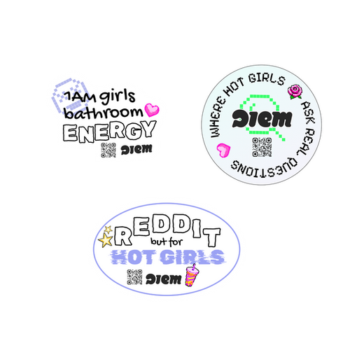 Diem Sticker Pack | Diem | Social Search