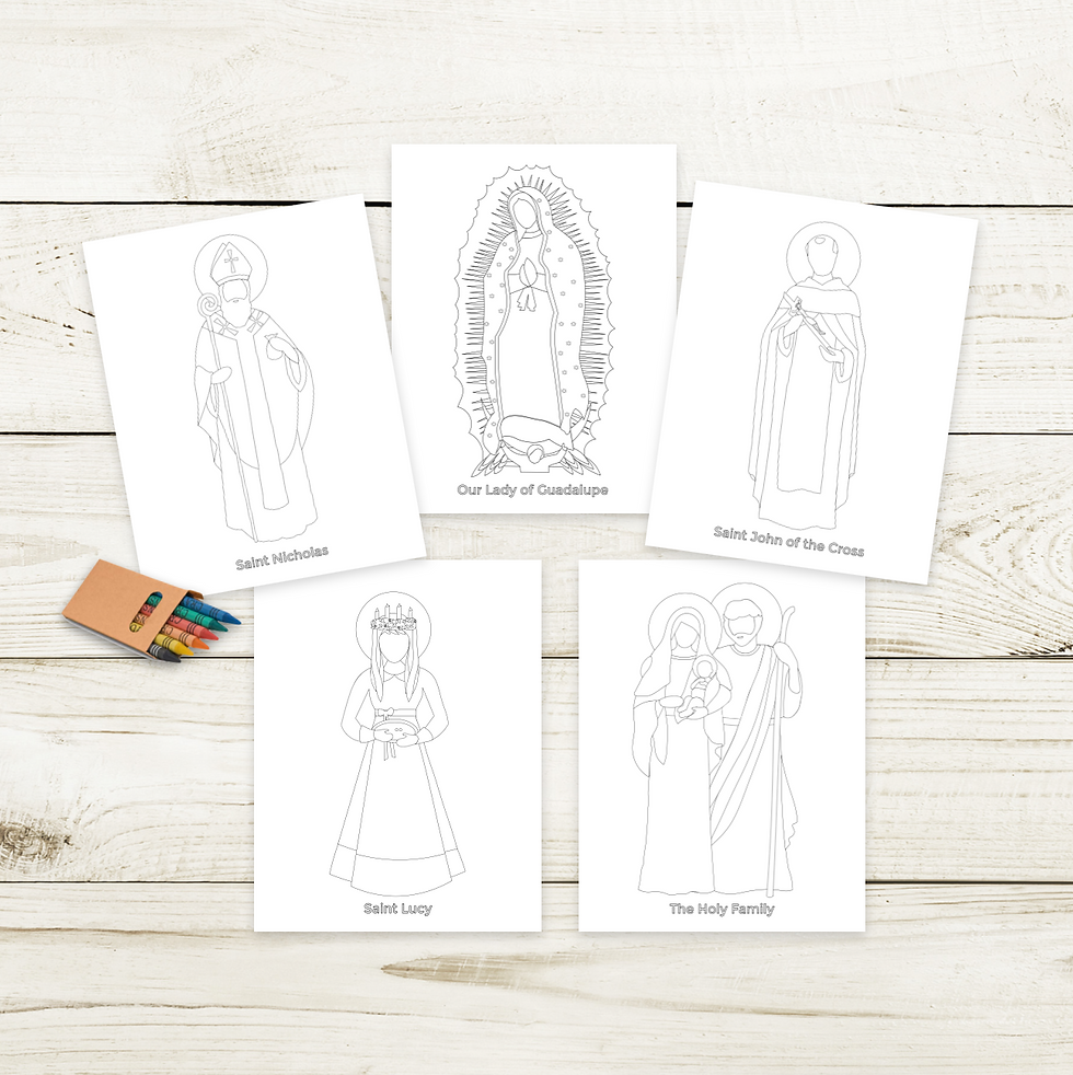 Coloring Pages | The Simple Saints